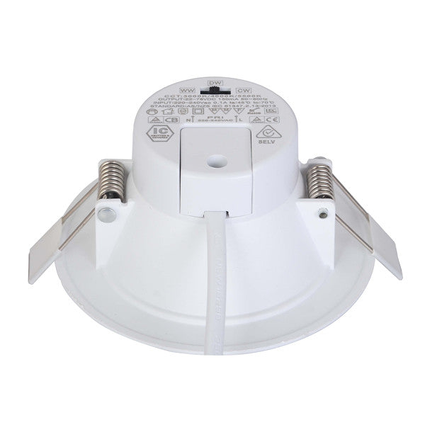 10W Dimmable Integrated Driver LED Downlight CCT Changeable SAA Approv ...